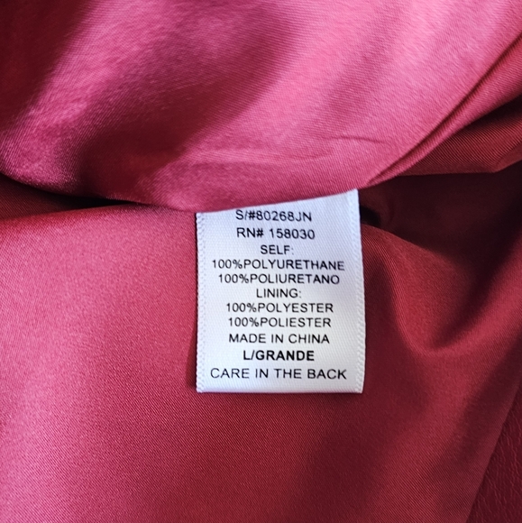Love Tree | Jackets & Coats | Love Tree Cherry Girl Red Faux Leather ...